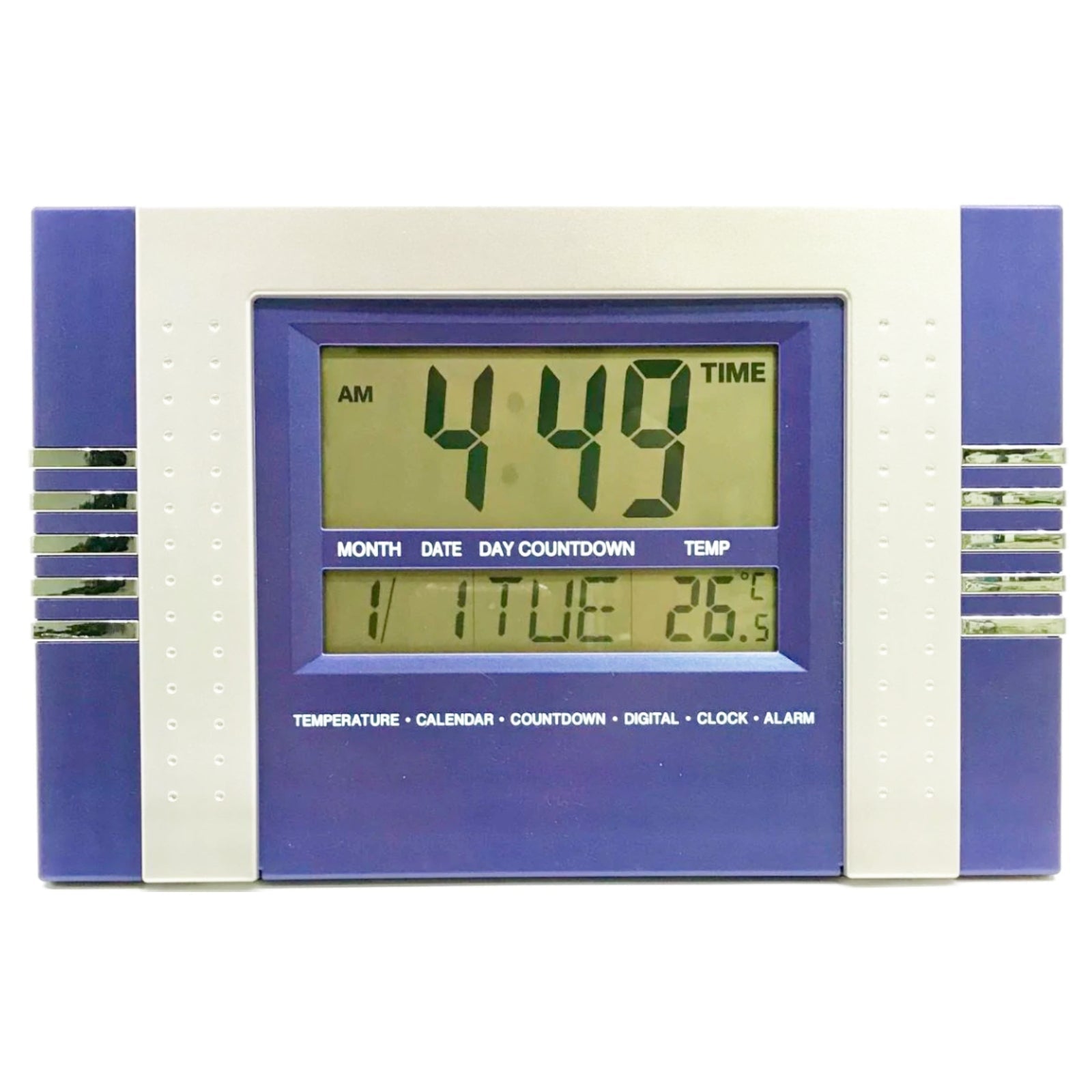 Digital Clock LCD wall clock Calendar Alarm And Temperature Wall ...