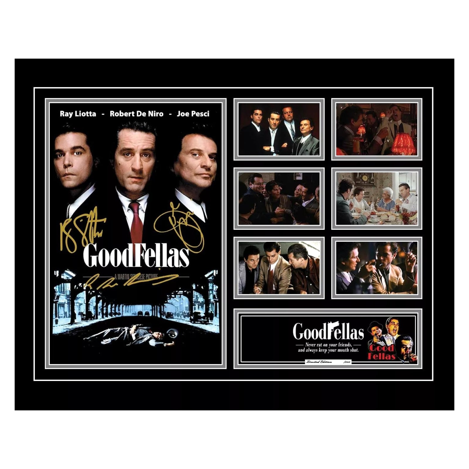 Goodfellas Robert De Niro Ray Liotta Joe Pesci Limited Photo ...